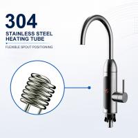 China 3300W Instant Electric Water Heating Faucet with LED Digital Temperature Display and 304 Stainless Steel for sale