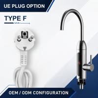 China 3300W Instant Electric Water Heating Faucet with LED Digital Temperature Display and 304 Stainless Steel for sale