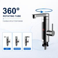 China 3300W Electric Water Heater Tap with 360 Degree Rotatable Outlet and LED Display for Instantaneous Hot Water for sale