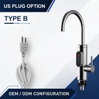 China 360° Free Rotation 3300W Electric Heating Tap with 304 Stainless Steel for Instant Hot Water Supply for sale