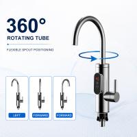 China 360° Free Rotation 3300W Electric Heating Tap with 304 Stainless Steel for Instant Hot Water Supply for sale