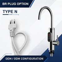 China 360° Free Rotation 3300W Electric Heating Tap with 304 Stainless Steel for Instant Hot Water Supply for sale