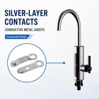 China EU Plug 3300W 304 Stainless Steel Electric Heating Tap with 3s Fast Heating for Kitchen for sale