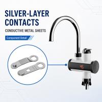 China 3300W 304 Stainless Steel Electric Heating Tap with 3-5 Seconds Fast Heating for Bathroom Hot Water Supply for sale