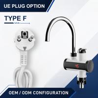 China 3300W 304 Stainless Steel Electric Heating Tap with 3-5 Seconds Fast Heating for Bathroom Hot Water Supply for sale