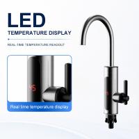 China Fast Heating 304 Stainless Steel 3300W Electric Heating Tap with 360° Free Rotation for sale