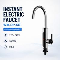 China Fast Heating 304 Stainless Steel 3300W Electric Heating Tap with 360° Free Rotation for sale