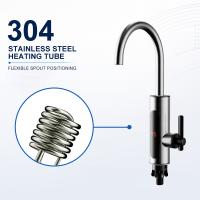 China Fast Heating 304 Stainless Steel 3300W Electric Heating Tap with 360° Free Rotation for sale