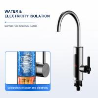 China Fast Heating 304 Stainless Steel 3300W Electric Heating Tap with 360° Free Rotation for sale