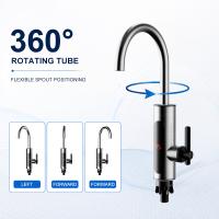 China Fast Heating 304 Stainless Steel 3300W Electric Heating Tap with 360° Free Rotation for sale