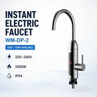 China 3300W Instant Electric Water Heating Faucet with LED Digital Temperature Display and 304 Stainless Steel for sale