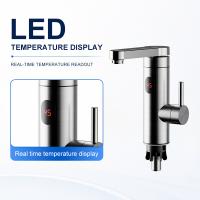 China 3300W Instant Electric Heating Tap with 304 Stainless Steel and LED Digital Display for Kitchen for sale