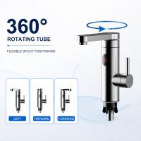 China 3300W Instant Electric Heating Tap with 304 Stainless Steel and LED Digital Display for Kitchen for sale