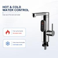 China 304 Stainless Steel Instantaneous Electric Hot Water Heater Tap with 360 Degree Rotatable Outlet and 3300W Power for sale