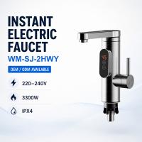 China 304 Stainless Steel Instantaneous Electric Hot Water Heater Tap with 360 Degree Rotatable Outlet and 3300W Power for sale