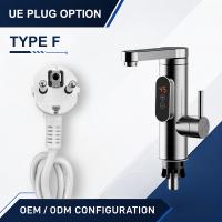 China 304 Stainless Steel Instantaneous Electric Hot Water Heater Tap with 360 Degree Rotatable Outlet and 3300W Power for sale