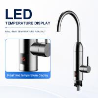 China 304 Stainless Steel Electric Heating Water Faucet with LED Digital Temperature Display and 3s Fast Heating for sale