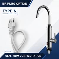 China 304 Stainless Steel Electric Heating Water Faucet with LED Digital Temperature Display and 3s Fast Heating for sale