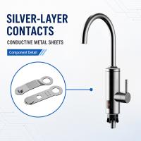 China 3300W Electric Heating Faucet with 360° Free Rotation and LED Digital Temperature Display for sale