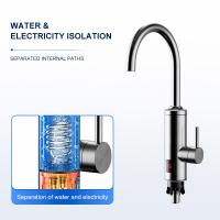 China 3300W Electric Heating Faucet with 360° Free Rotation and LED Digital Temperature Display for sale