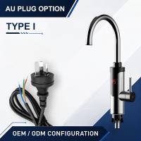 China Energy Saving 304 Stainless Steel 3300W Electric Heating Tap with 3s Fast Heating for Kitchen for sale