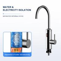 China 3s Fast Heating 304 Stainless Steel 3300W Electric Water Tap Instant Water Heater Faucet for Kitchen for sale