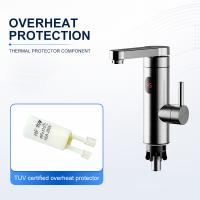 China 3300W 360° Free Rotation Electric Water Heater Tap with 304 Stainless Steel for Instant Hot Water for sale