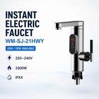 China 304 Stainless Steel 3300W Electric Heating Tap with 360° Free Rotation and LED Digital Temperature Display for sale