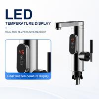 China 304 Stainless Steel 3300W Electric Heating Tap with 360° Free Rotation and LED Digital Temperature Display for sale