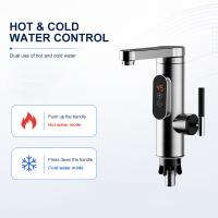 China 304 Stainless Steel 3300W Electric Heating Tap with 360° Free Rotation and LED Digital Temperature Display for sale
