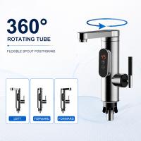 China 304 Stainless Steel 3300W Electric Heating Tap with 360° Free Rotation and LED Digital Temperature Display for sale
