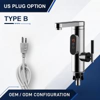 China 304 Stainless Steel 3300W Electric Heating Tap with 360° Free Rotation and LED Digital Temperature Display for sale
