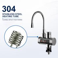 China 304 Stainless Steel 3300W Instant Heating Electric Water Heater Faucet for Kitchen Balcony for sale