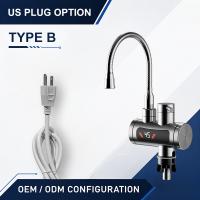 China 304 Stainless Steel 3300W Instant Heating Electric Water Heater Faucet for Kitchen Balcony for sale