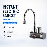 China Instant-heating electric tap for the kitchen – 360-degree free rotation, 304 stainless steel, 3300W. Provides hot water instantly; suitable for use in the kitchen or on the balcony. for sale