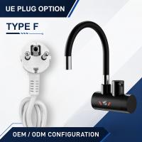 China 3300W 360° Free Rotation Instant Electric Water Heater Tap with 304 Stainless Steel for Kitchen for sale