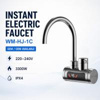 China 304 Stainless Steel Electric Heating Tap with 3300W Power and LED Digital Temperature Display for sale