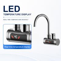 China 304 Stainless Steel Electric Heating Tap with 3300W Power and LED Digital Temperature Display for sale