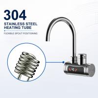 China 304 Stainless Steel Electric Heating Tap with 3300W Power and LED Digital Temperature Display for sale