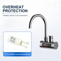 China 304 Stainless Steel Electric Heating Tap with 3300W Power and LED Digital Temperature Display for sale