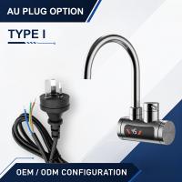China 304 Stainless Steel Electric Heating Tap with 3300W Power and LED Digital Temperature Display for sale