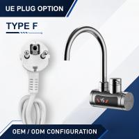 China 304 Stainless Steel Electric Heating Tap with 3300W Power and LED Digital Temperature Display for sale