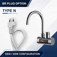 China 304 Stainless Steel Electric Heating Tap with 3300W Power and LED Digital Temperature Display for sale