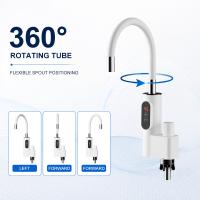 China 3400W Instant Electric Water Heater Tap with Temperature Display and 360 Degree Rotation for sale