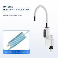 China 3400W Instant Electric Water Heater Tap with Temperature Display and 360 Degree Rotation for sale