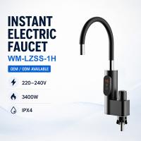 China 3400W Cast Aluminum Heater—Instant-Heat Electric Hot Water Faucet with LED Digital Temperature Display for sale