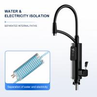 China LED Temperature Display Electric Heating Faucet with 3400W Power for 24 Hour On Demand Hot Water for sale