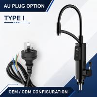China LED Temperature Display Electric Heating Faucet with 3400W Power for 24 Hour On Demand Hot Water for sale