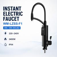 China LED Temperature Display Electric Heating Faucet with 3400W Power for 24 Hour On Demand Hot Water for sale