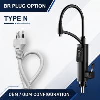 China LED Temperature Display Electric Heating Faucet with 3400W Power for 24 Hour On Demand Hot Water for sale